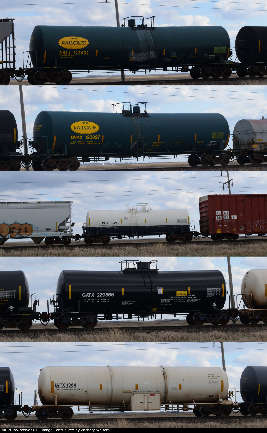 DNAX UTLX GATX IAPX Tankcars